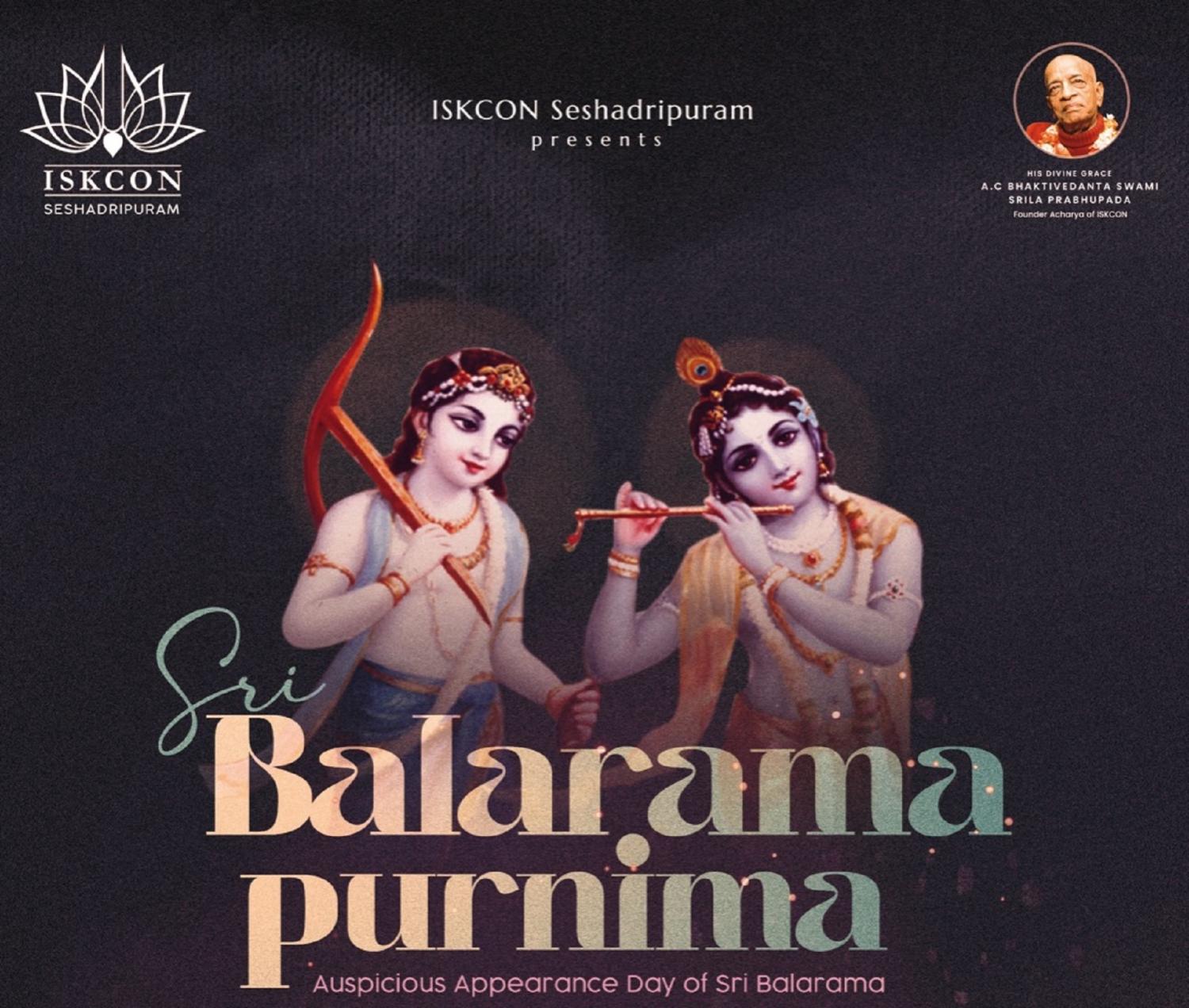 Sri Balarama Purnima | ISKCON Seshadripuram